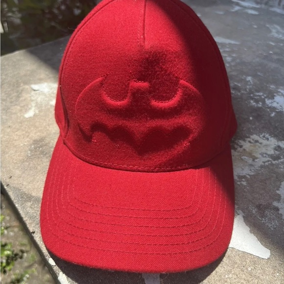 DC Comics | Other | Dc Comics Batman Logo Red Cap Hat One Size | Poshmark
